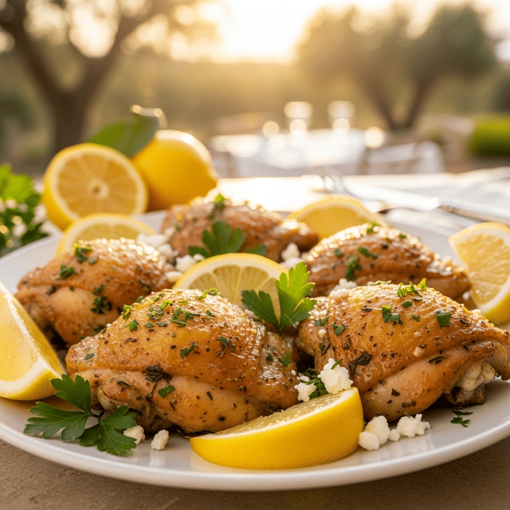 Easy Greek Lemon Chicken Thighs: A Flavorful Mediterranean Meal