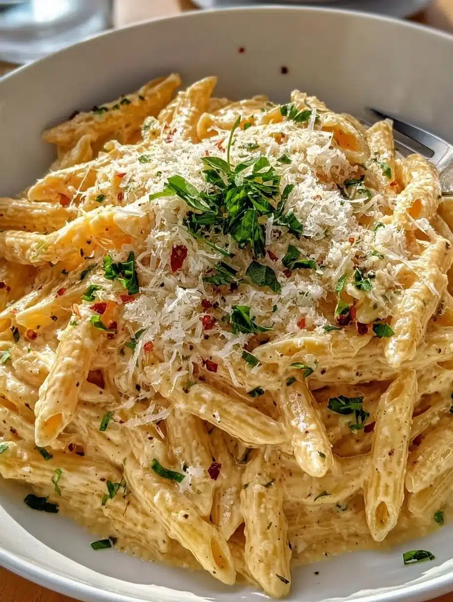 One Pot Creamy Garlic Pasta