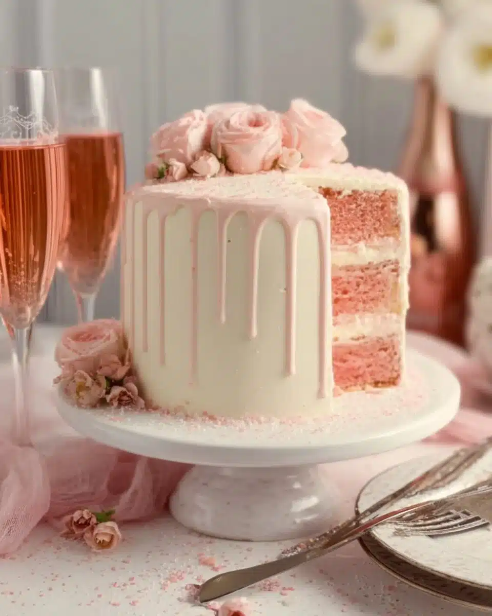Pink Champagne Cake Recipe