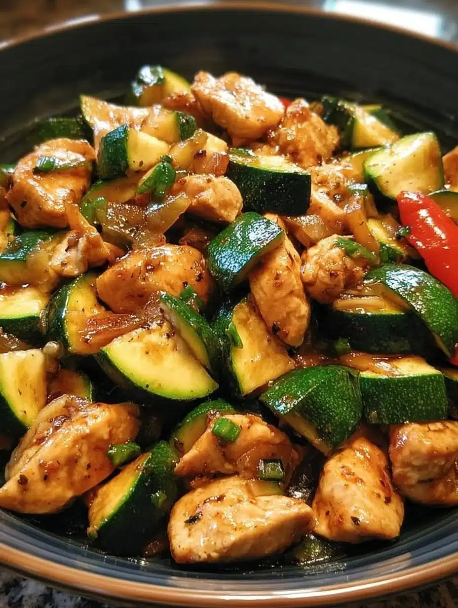 Simple Chicken Zucchini Stir Fry