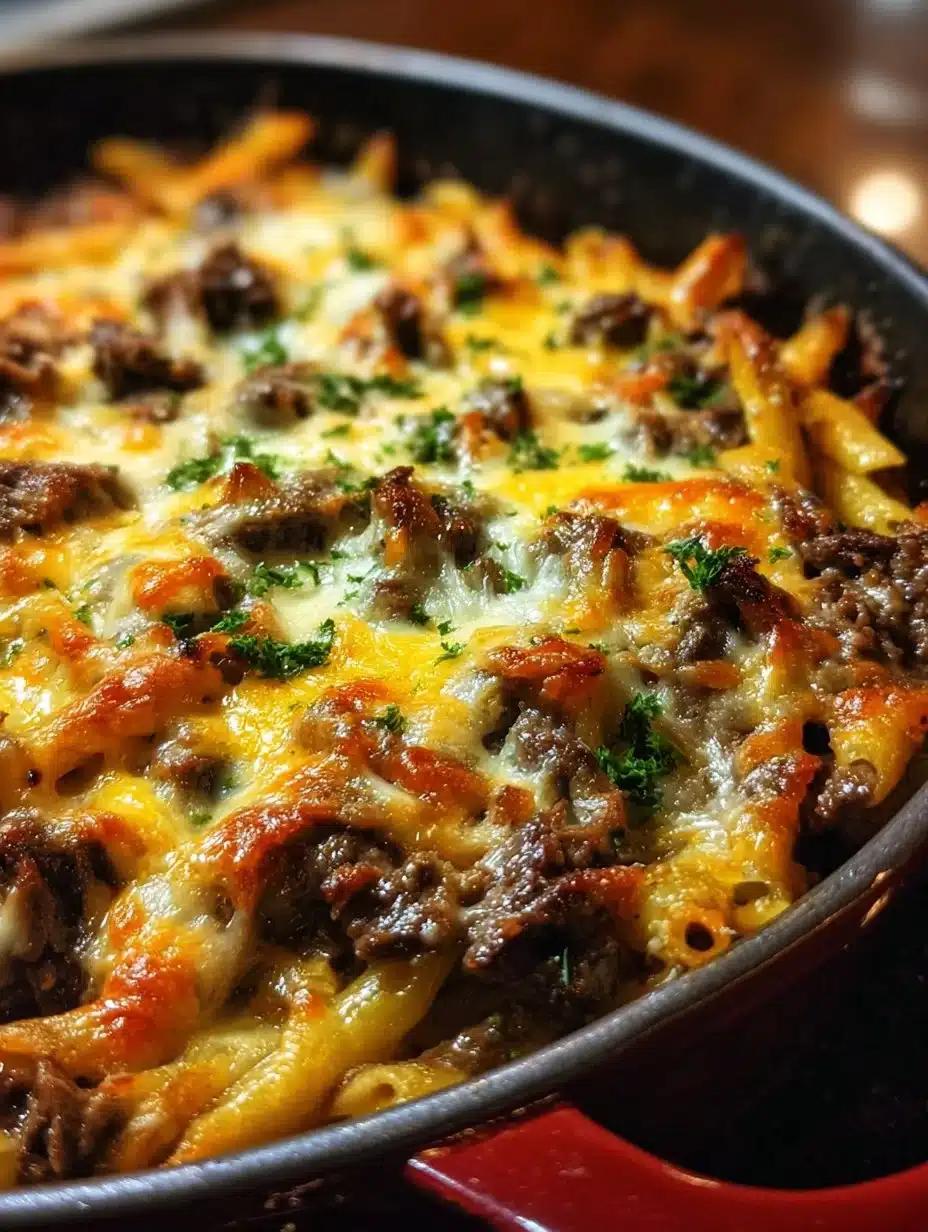 Philly Cheese Steak Casserole